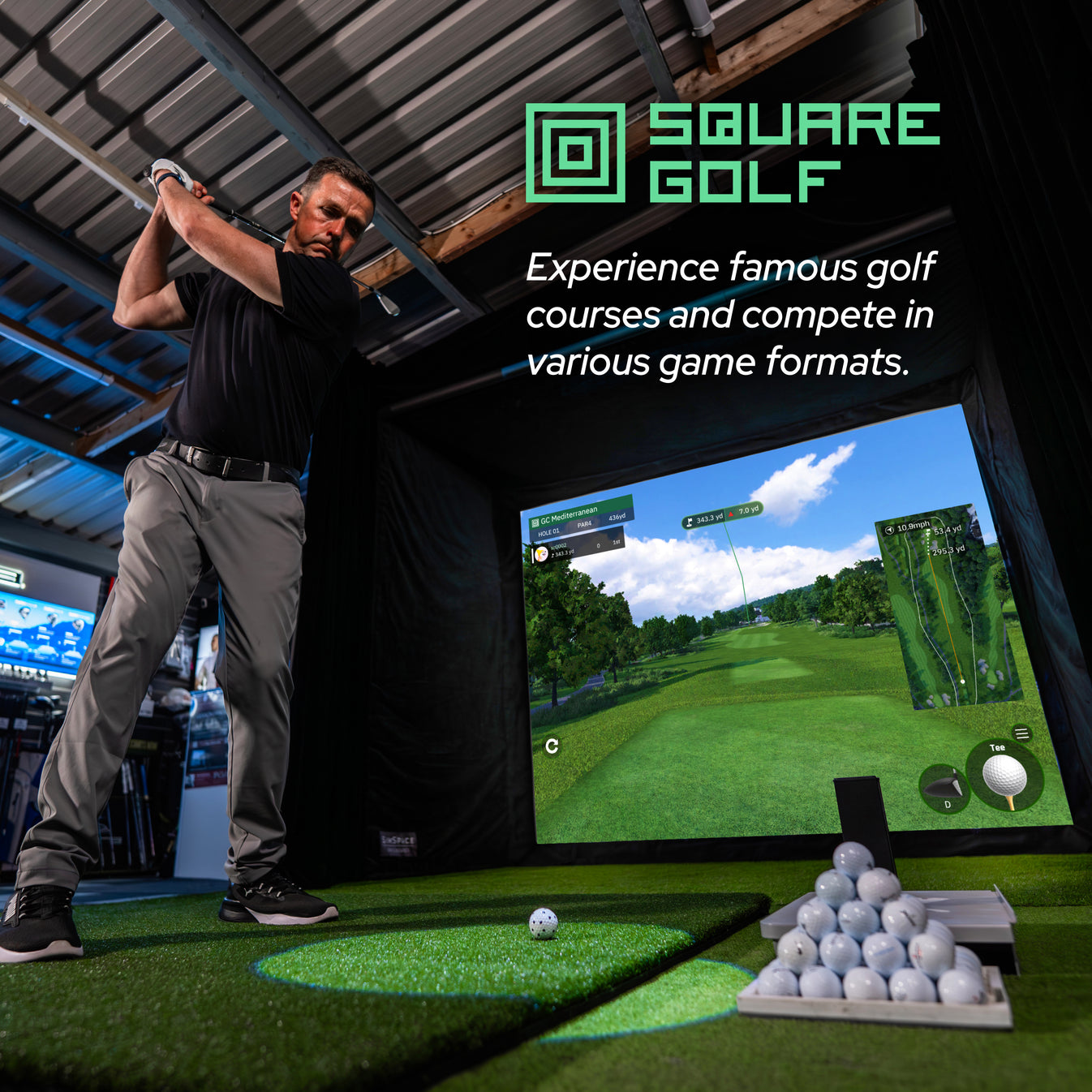 Square Golf - SimTech Home Simulator Bundle – SimTech Golf